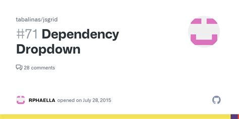 Dependency Dropdown · Issue 71 · Tabalinasjsgrid · Github