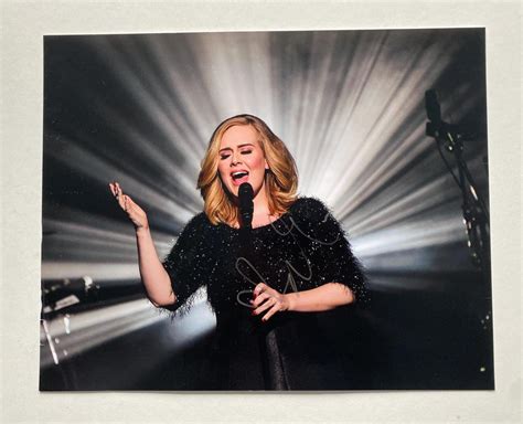 Adele Autographed 16x20 Photo The Signature Library