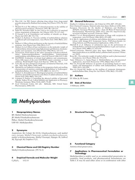 Nipagin 441 442 Pdf