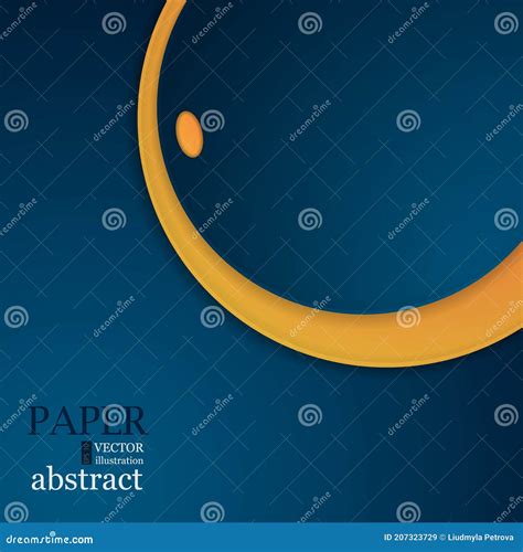 Blue And Yellow Vector Background Curve Line With Space Overlap Layer