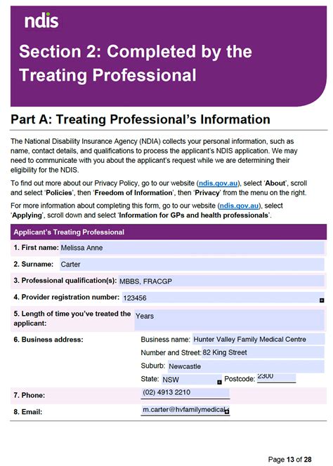 Ndis Application Form Pdf Examples