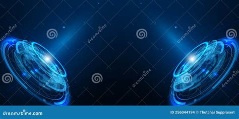 Abstract Hi Tech Abstract Digital Background With Technology Vector Abstract Technology Stock