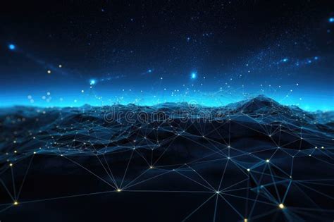 A Photo Featuring A Dark Blue Background Adorned With Intricate Lines