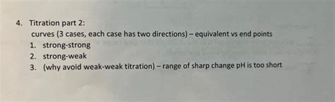Solved 4 Titration Part 2 Curves 3 Cases Each Case Has Chegg Com