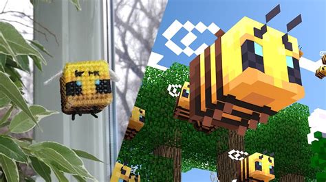 Вышиваю пчелу из майнкрафта Youtube