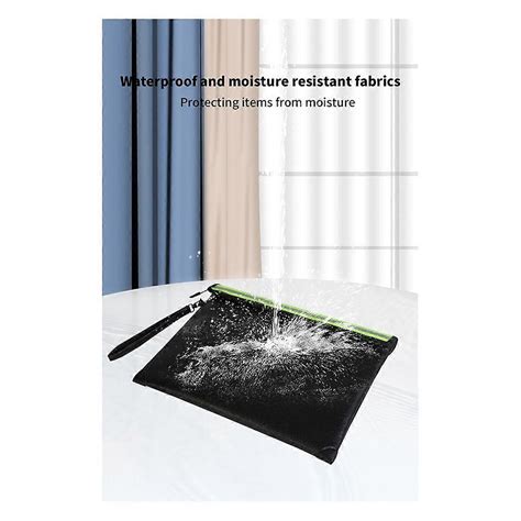 Fireproof Document Bag Fireproof Safe Pouch With Zipper Fireproof Waterproof Document Bag For