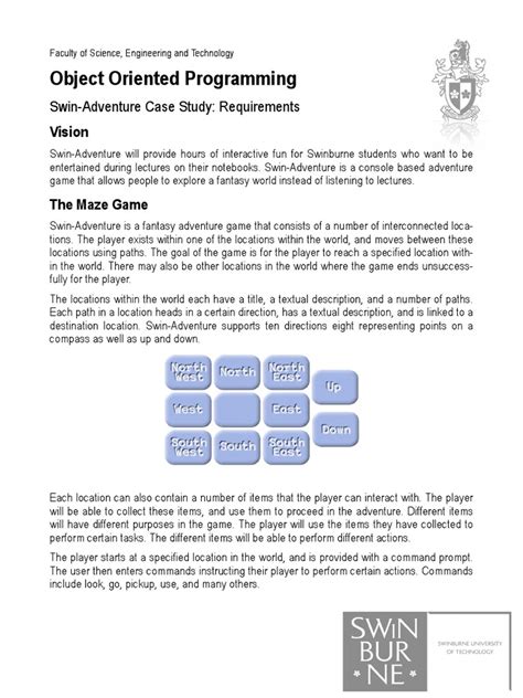 Swin Adventure Requirements Pdf Computer Science Computing