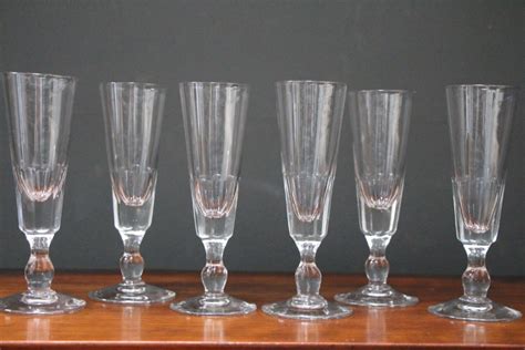 Buy Antique Set French 1840 Champagne Flutes From Antiques Design Online