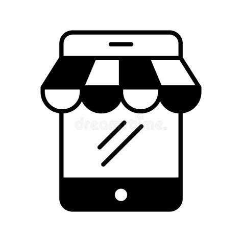 Mobile Store Vector Design Online Shopping Concept Vector Stock Vector Illustration Of Online