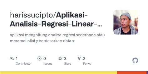 Github Harissucipto Aplikasi Analisis Regresi Linear Sederhana Aplikasi Menghitung Analisa