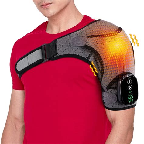 Heating Shoulder Wrap With Massage Cordless Heating Pad For Shouder