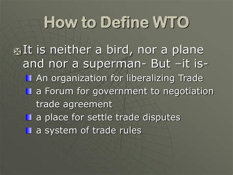 PPT First Part WTO Pre To Current History PowerPoint Presentation Free Download ID 5506164