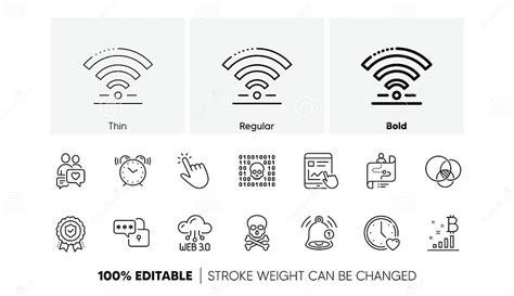 Internet Report Journey Path And Reminder Line Icons For Web App