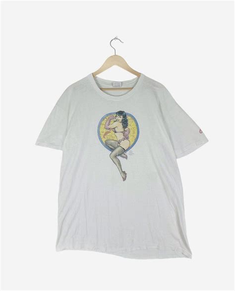 Vintage 80s Bettie Page By Dave Stevens For Graphitti Artworks American Model Sexy Art