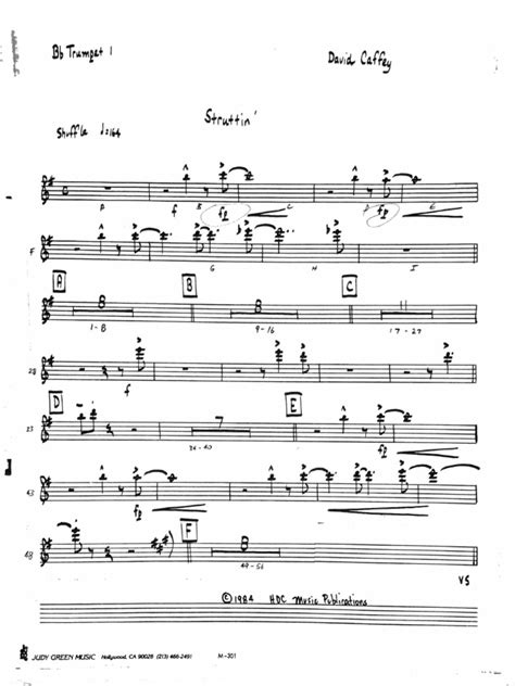 Struttin By David Caffey Tpt I Pdf