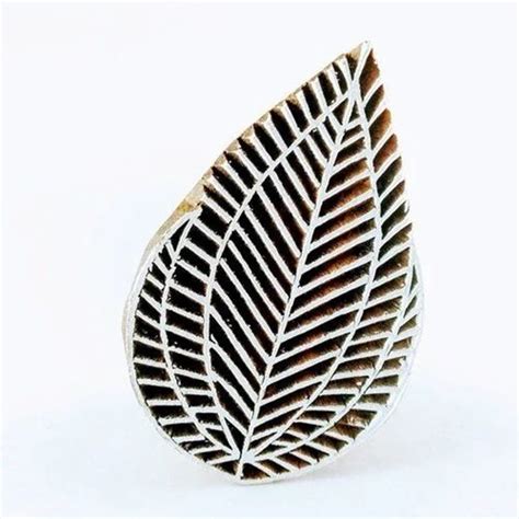 Leaf Printing Block Stamp Wooden Block At Rs 80piece Wooden Printing