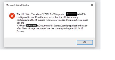 Iis Express Iis Server Error While Loading A Web Application Stack