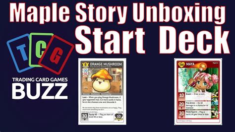 Maple Story Itcg Starter Deck And Pack Opening Tcg Buzz Youtube