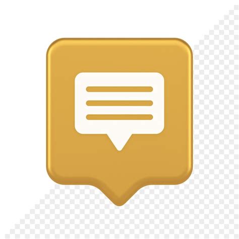 Premium Psd Chat Box Speech Bubble Button Social Networks Texting