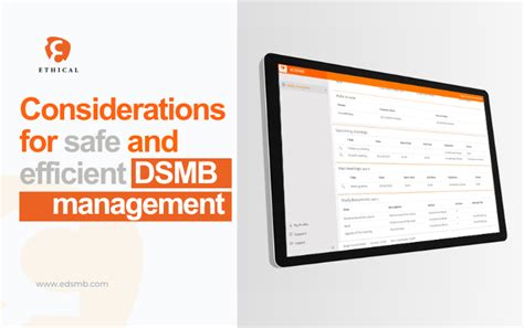 Considerations For Safe And Efficient Dsmb Management