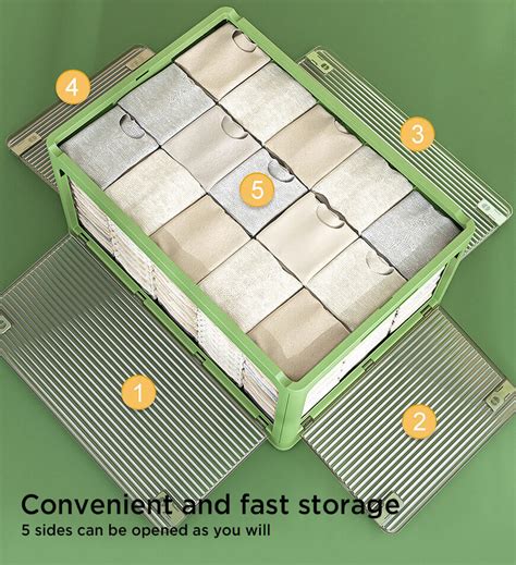 Stackable Collapsible Transparent Storage Crates Core