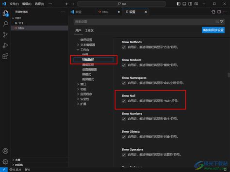 Visual Studio Code怎么设置不显示空值 Visual Studio Code设置不显示空值的方法 极光下载站