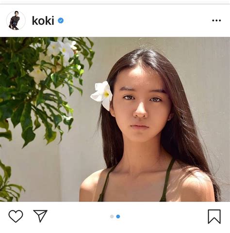 Koki，黒ビキニショット「肩から腕の感じがパパ」「美少女という言葉がぴったり」など反響 スポーツ報知 Model Face