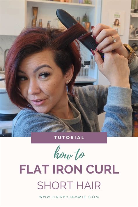 How To Flat Iron Curl Short Hair Flat Iron Curls Short Hair How To