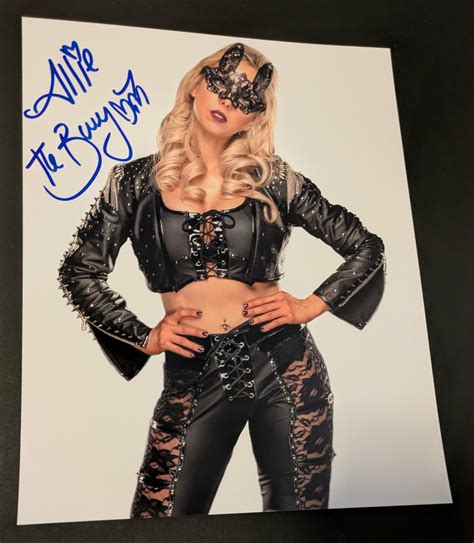 Allie The Bunny Pose 2 Signed Photo Coa The Wrestling Universe