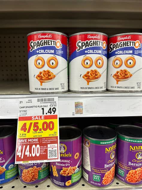 Spaghettios As Low As 100 Kroger Krazy