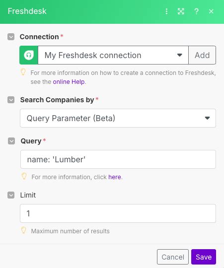 how to correctly use search companies by query in app