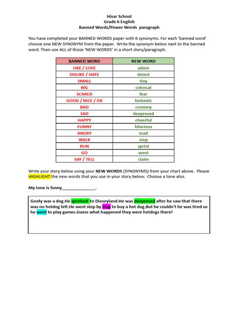 Power Paragraph Pdf