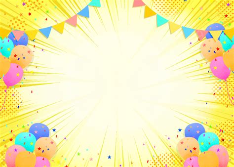 Yellow Simple Geometric Hair Decoration Celebration Background Banner