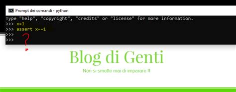 Assert Python Blog Di Genti