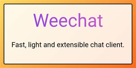 weechat project details