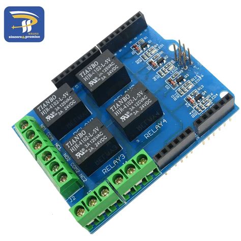 4 Channel 5v Relay Shield Module Four Channel Relay Control Board Relay Expansion Board For UNO