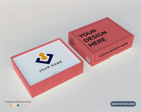 3d 렌더링 판지 상자 포장 조롱 프리미엄 Psd 파일