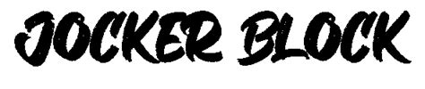 jocker block font fontwiki
