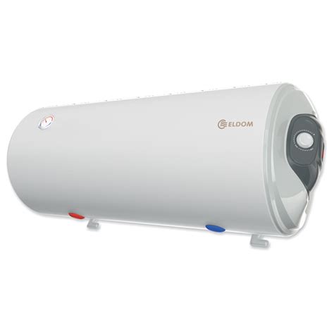 Бойлер ЕЛДОМ 120 3 Kw хоризонтален емайлиран изводи отдясно тръби отдолу