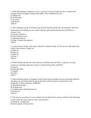 A P Of The Reproductive System Quiz C Docx 1 When Describing The Menstrual Cycle To A Group