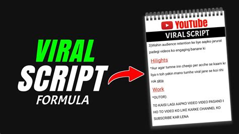 how to write viral script for your videos in 5 minutes youtube