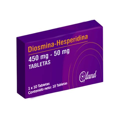 Diosmina Hesperidina 450mg50mg X 10 Tabletas Land Farmadon La