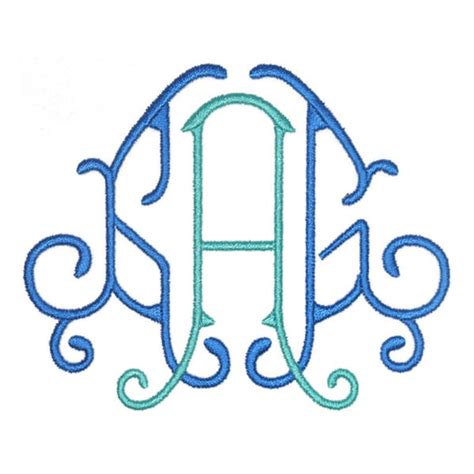 Interlocking Font Etsy