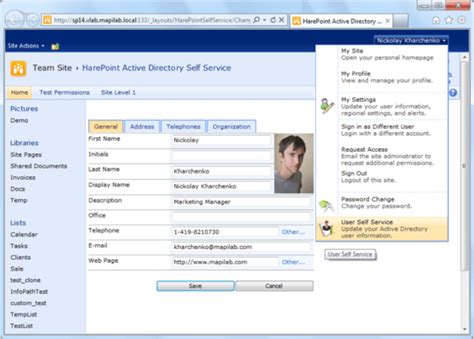 Harepoint Active Directory Self Service