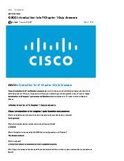 CISCO Introduction To IoT Chapter 1 Quiz Answers Boost Your IT
