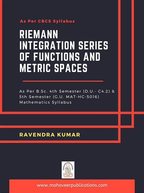 Buy Riemann Integration Series Of Functions And Metric Spaces Book Online At Low Prices In