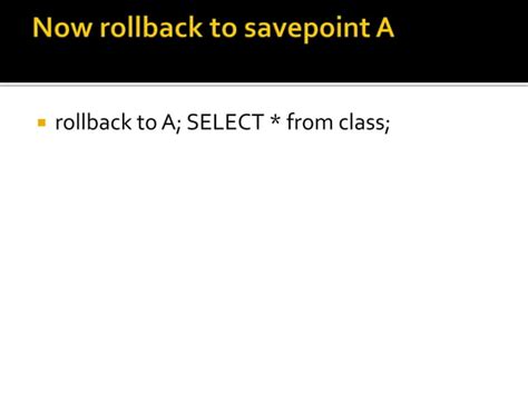 DML DDL DCL DRL DQL And TCL Statements In SQL With Examples PPT