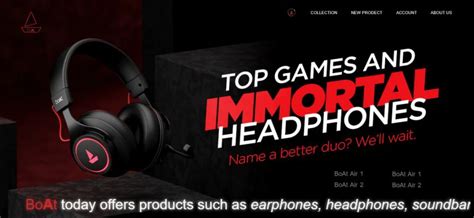 Gv Shekhawat On Linkedin Design Of Boat Headphone Website Template