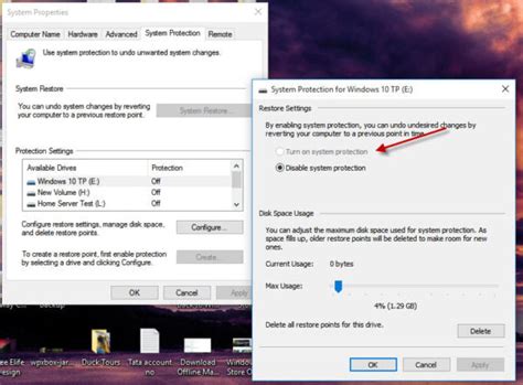 Fix System Restore Is Disabled In Windows 1110 Option Is Grayed Out
