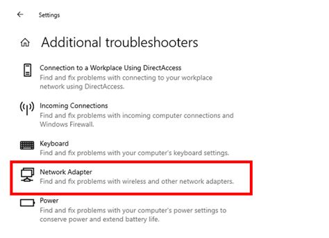 Troubleshoot Network Adapter Softrar